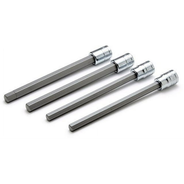 Titan 18190 Extra Long Hex Bit Socket Set - 4 Piece - Walmart.com