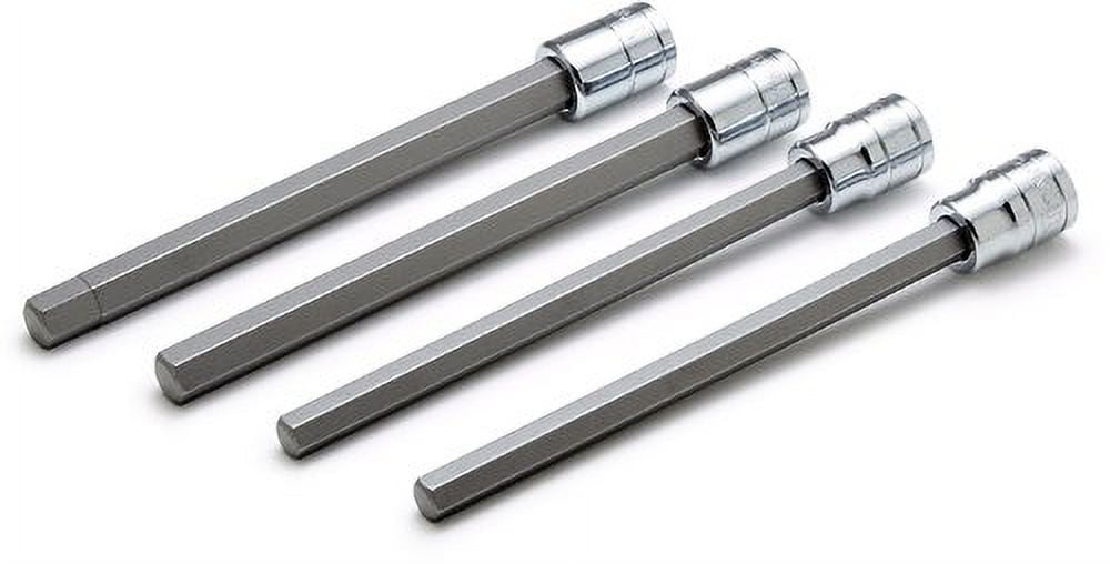 Titan 18190 Extra Long Hex Bit Socket Set - 4 Piece - Walmart.com