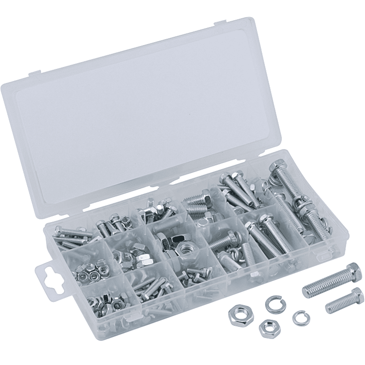 Titan 240-Piece USS Nut & Bolt Set, High-Quality Material, Convenient ...