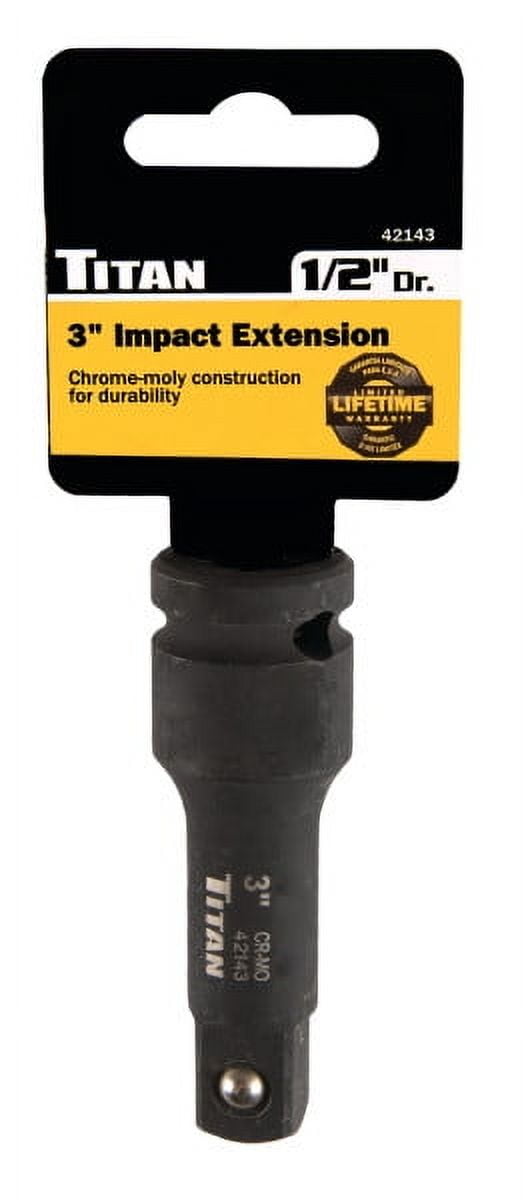 Titan 42143 3-Inch Impact Socket Extension 1/2-Inch Drive - Walmart.com