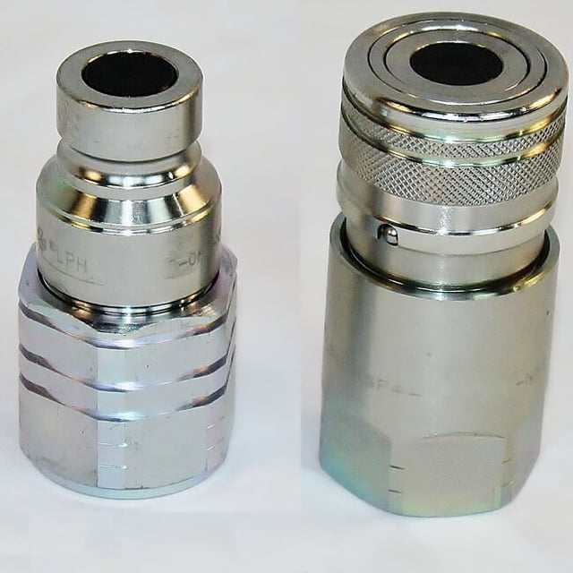 Titan Attachments 1/2" Flat Face Hydraulic Quick Connect Coupler NPT ...