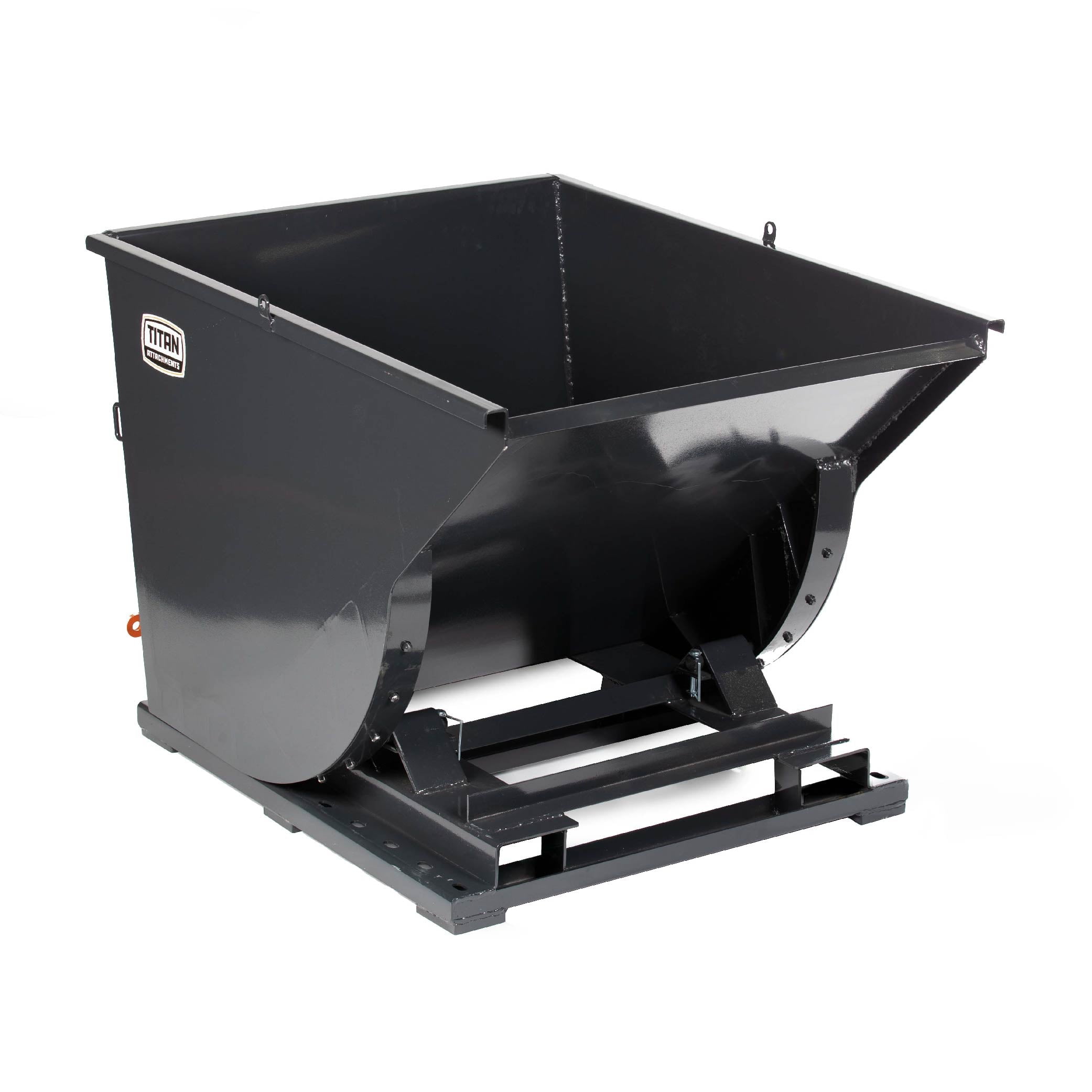 Titan Attachments 1 Cu. Yd Self-Dumping Hopper, Pallet Fork Operated ...