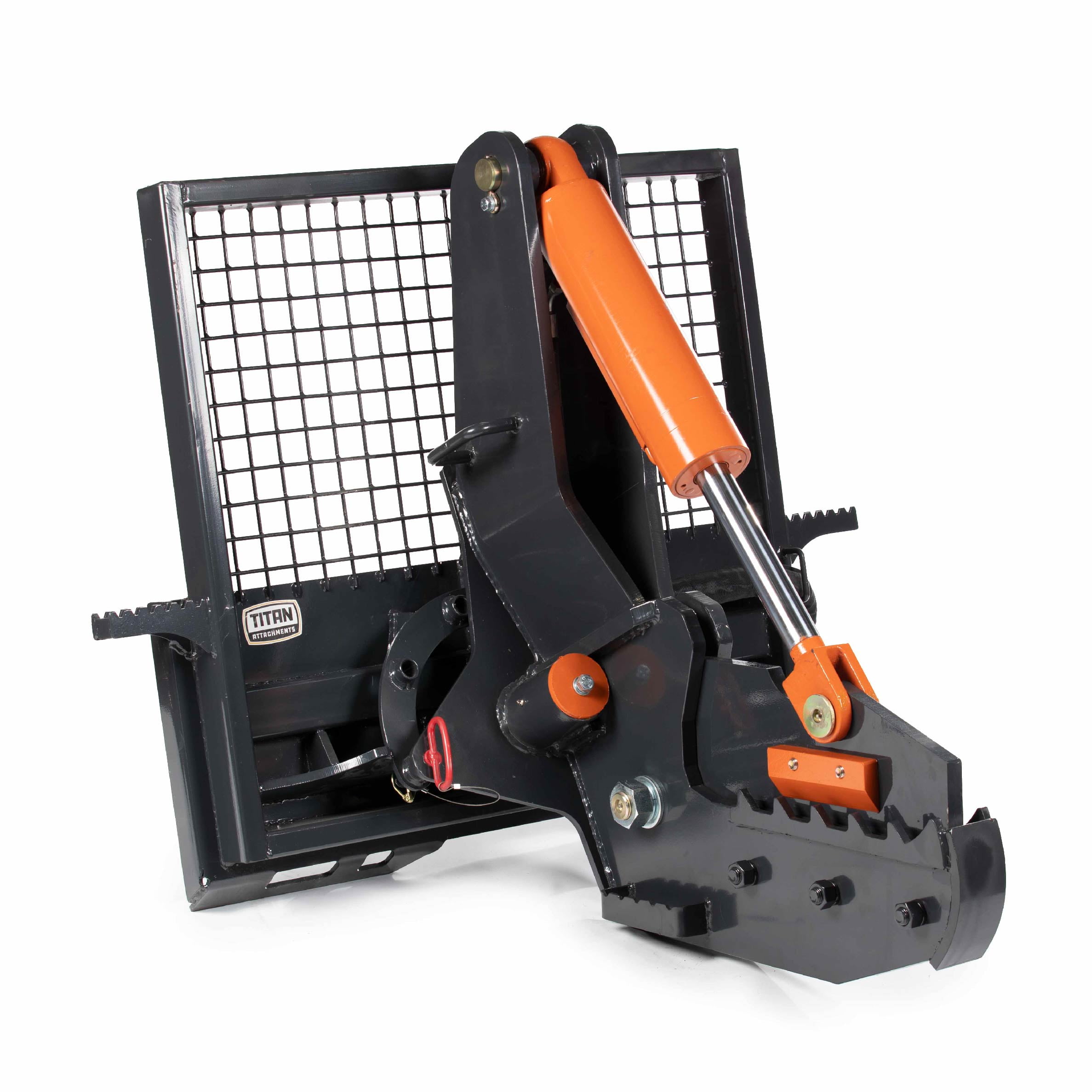 Titan Attachments 12" Rotating Tree Shear Attachment 5" Cylinder Skid ...