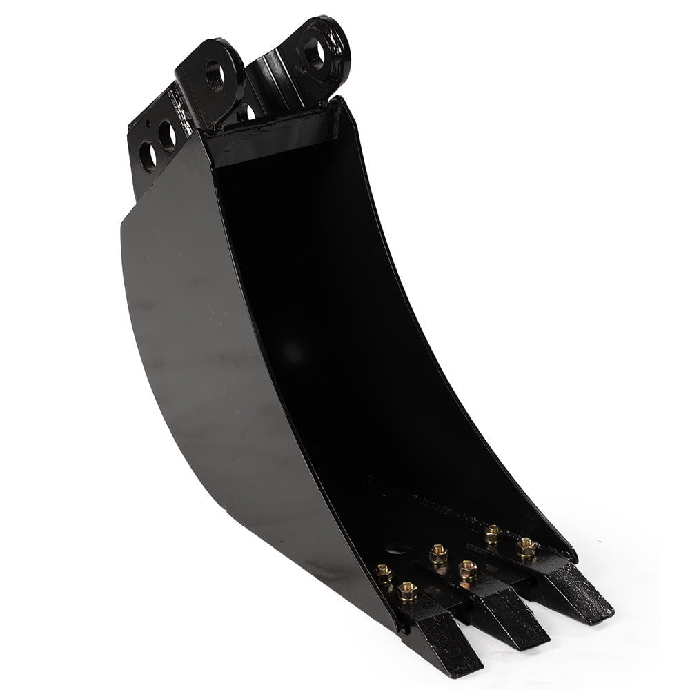 Titan Attachments 12" Front Hoe & Backhoe Bucket, Strong Replaceable ...