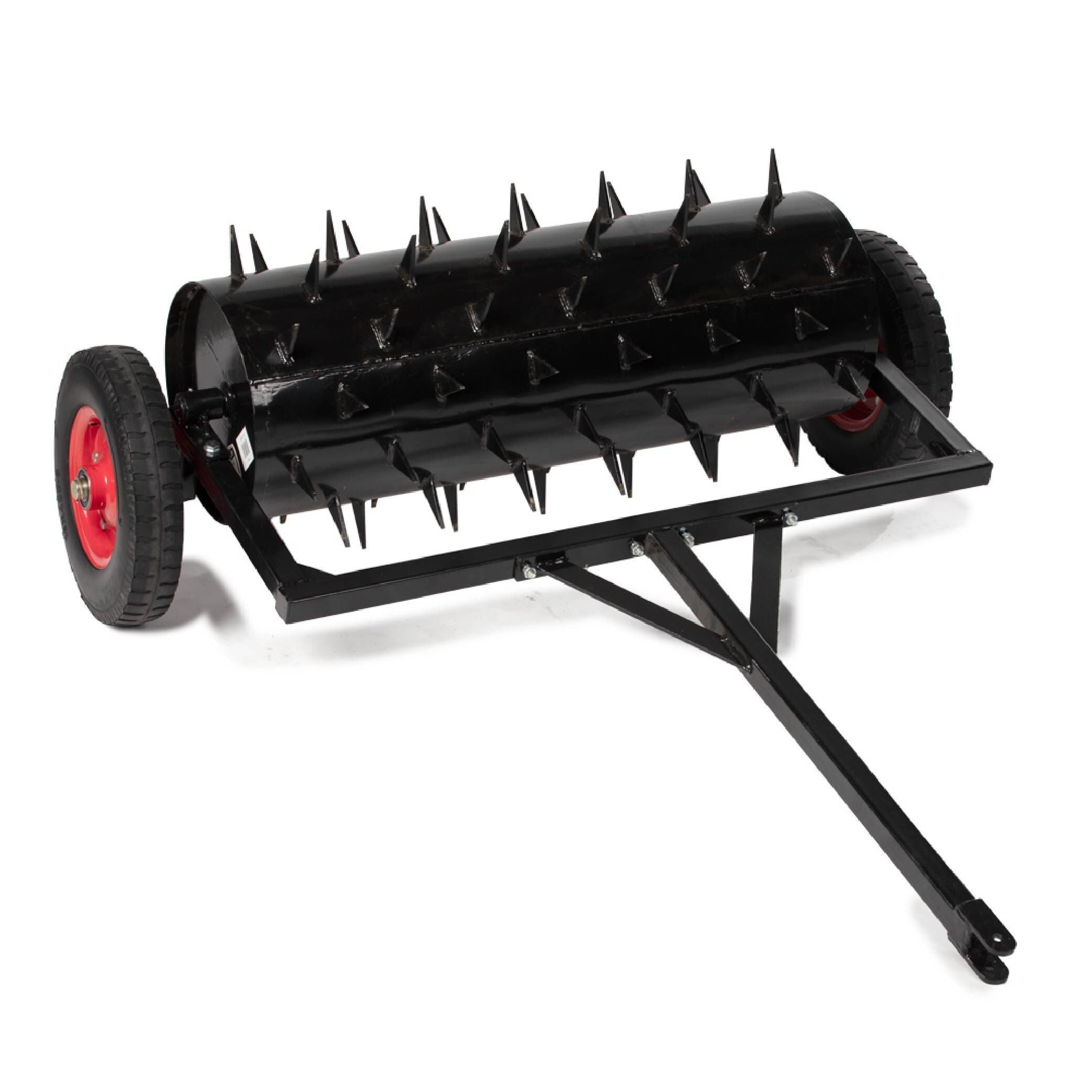 Titan Attachments 3 FT Tow-Behind Drum Spike Aerator Holds up to 25 Gal ...