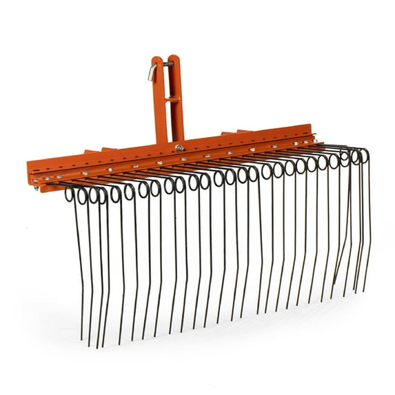 Titan Attachments Pine Straw Needle Rake Tractor Attachment, 4 FT, Heat ...