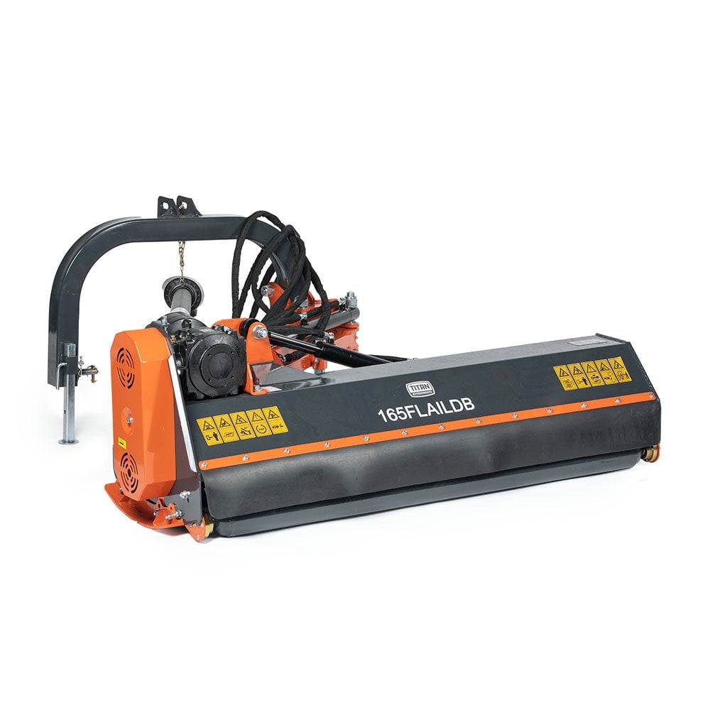 Titan Attachments 3 Point 65" Offset Flail Ditch Bank Mower for Cat 1 ...