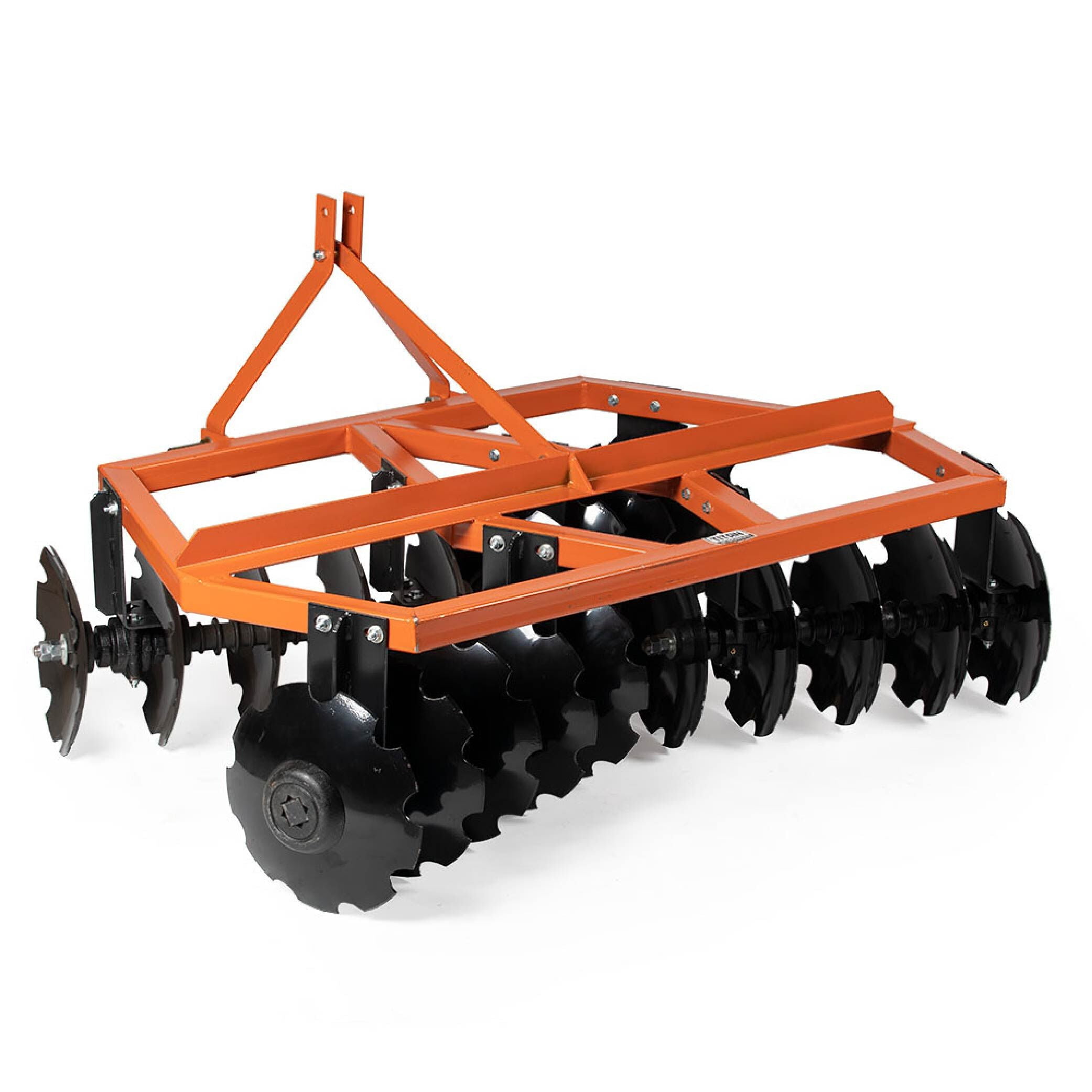 Titan Attachments 6ft Disc Harrow Plow for Cat 1 Tractors, Notched 16 ...