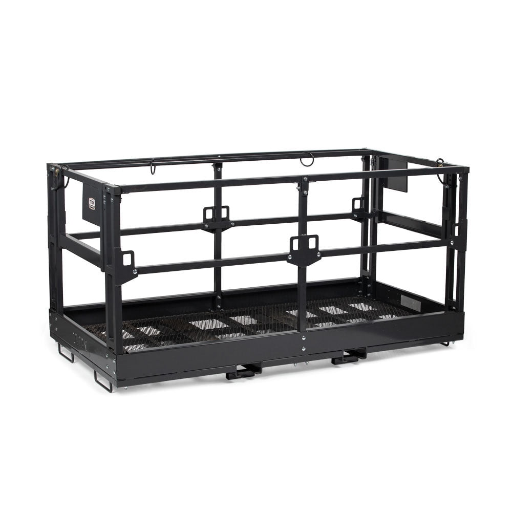 Titan Attachments 4' x 7'8" Mesh Telehandler Work Platform, Two Man ...