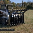 "Titan Attachments 60"" Root Grapple Rake V2 for Landscaping & Universal Skid Steer" - Walmart.com