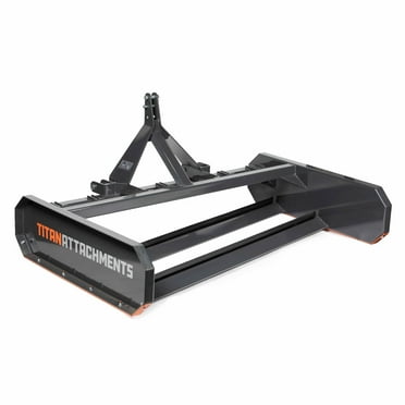 Titan Attachments 60-in Fine Grade Rock Grapple Skeleton Rake with ...