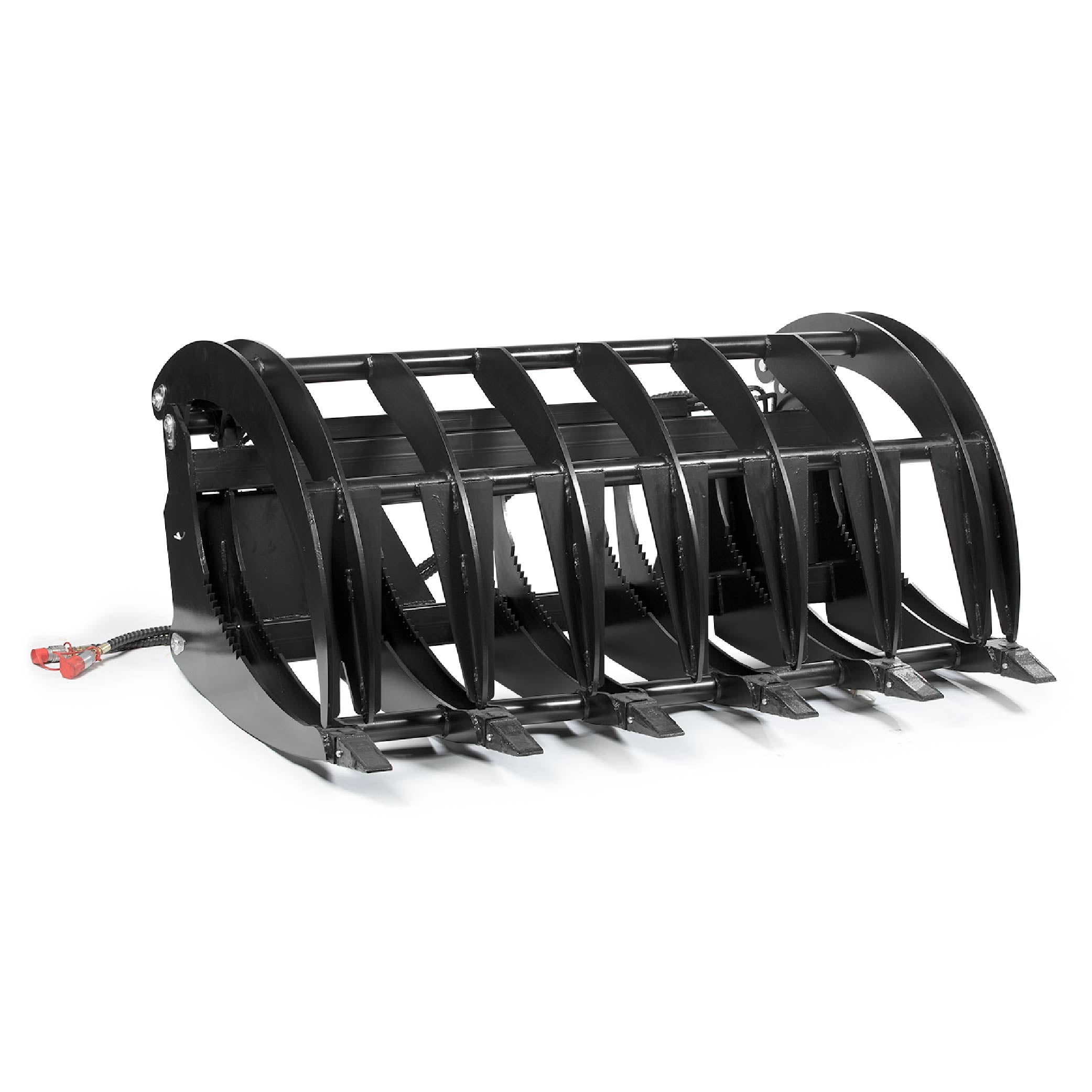 Titan Attachments Extra-Wide 72" Skid Steer Grapple Rake Attachment ...