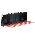 Titan Attachments 72" Tine Fork Bucket with Ten 27" C1 Hay Spears, SSQA ...