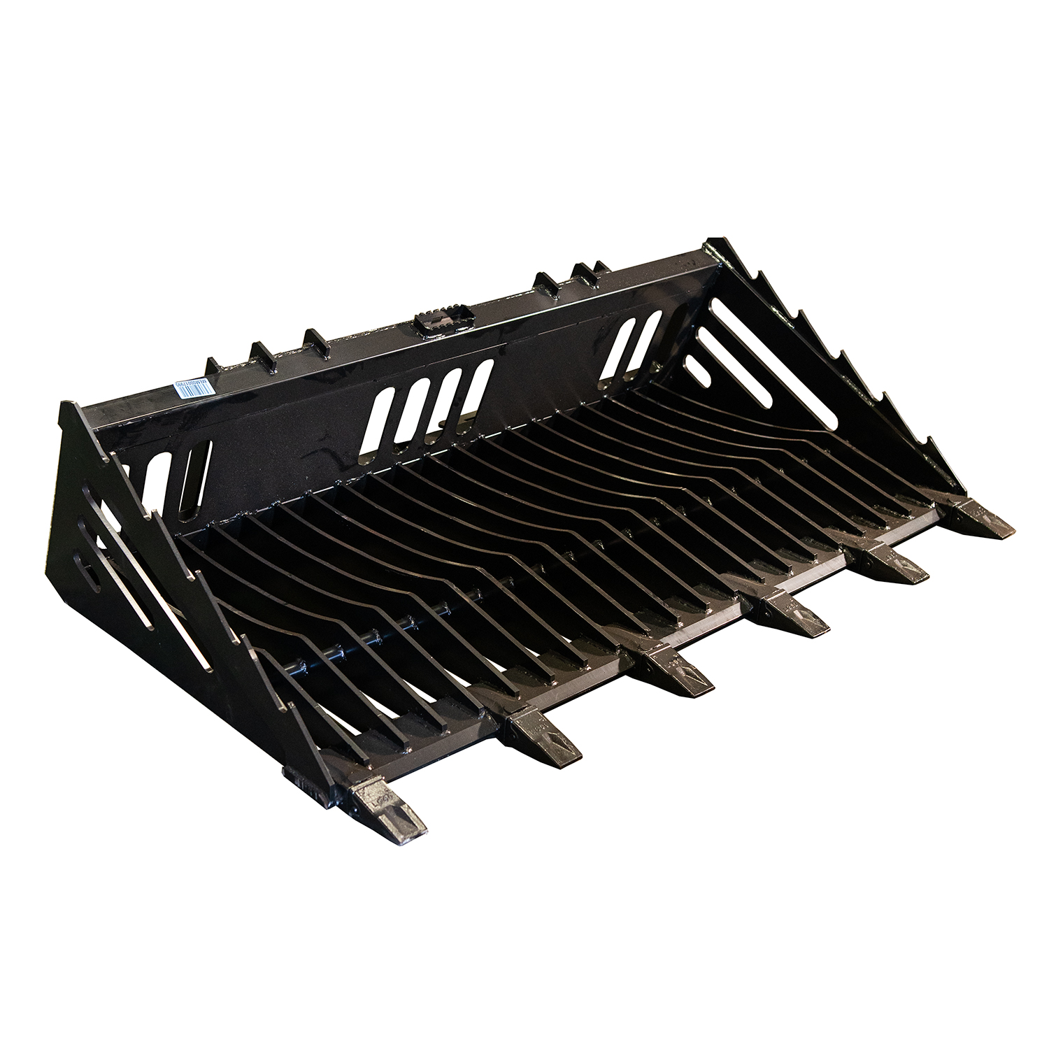 Titan Attachments 60in Fine Grade Skeleton Rock Bucket With Teeth For ...