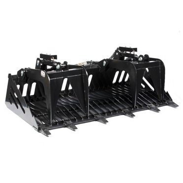 Titan Attachments 72in Tractor Attach Rock Grapple Bucket, HD Steel ...