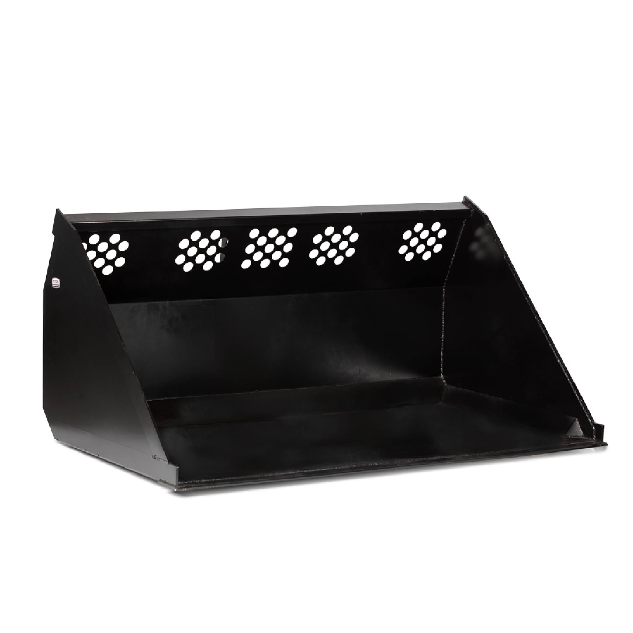 Titan Attachments 84-In Tractor Quick Attach Light Material Bucket with ...