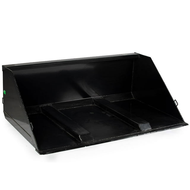 Titan Attachments 84in Fork Mounted Telehandler Bucket, 7ft Dirt Bucket ...