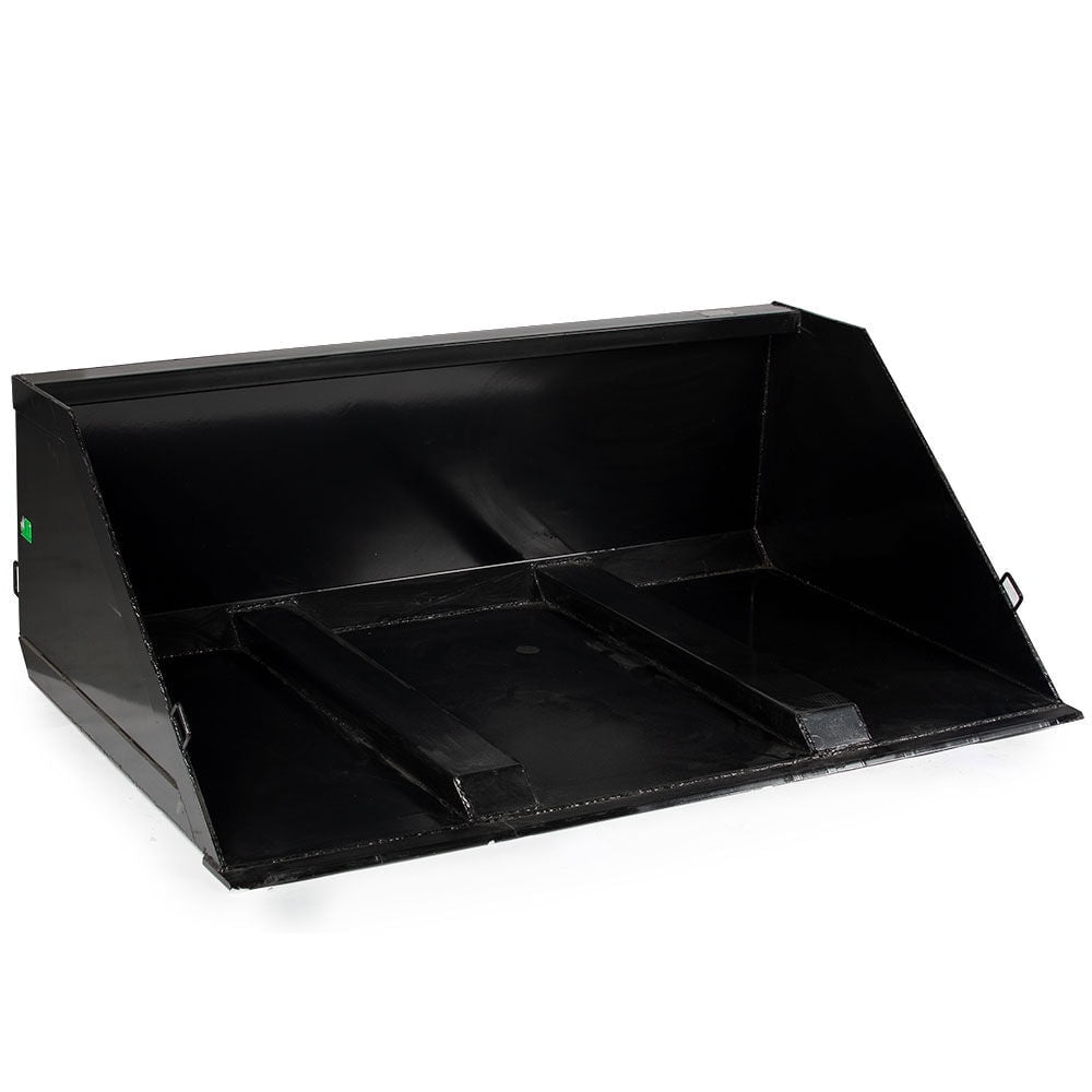 Titan Attachments 84in Fork Mounted Telehandler Bucket, 7ft Dirt Bucket ...