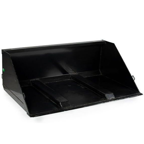 Titan Attachments 84in Fork Mounted Telehandler Bucket, 7ft Dirt Bucket ...