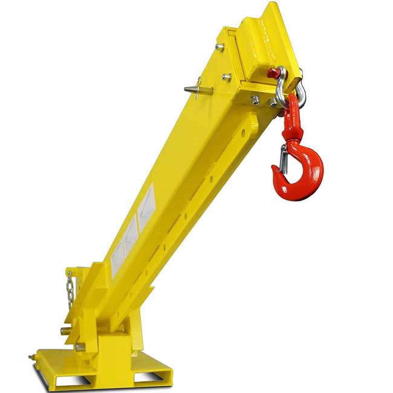 Titan Attachments Adjustable Hoist Pivoting Forklift Jib Boom Crane ...