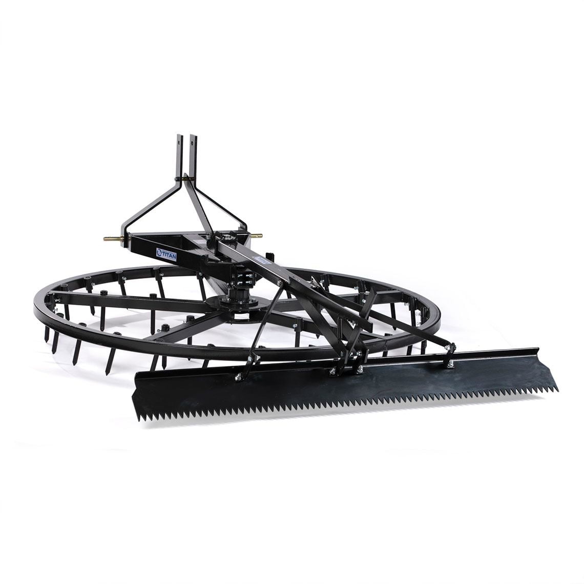 Titan Attachments Arena Spin Harrow Rake Kit, 72-in Diameter, Pull ...