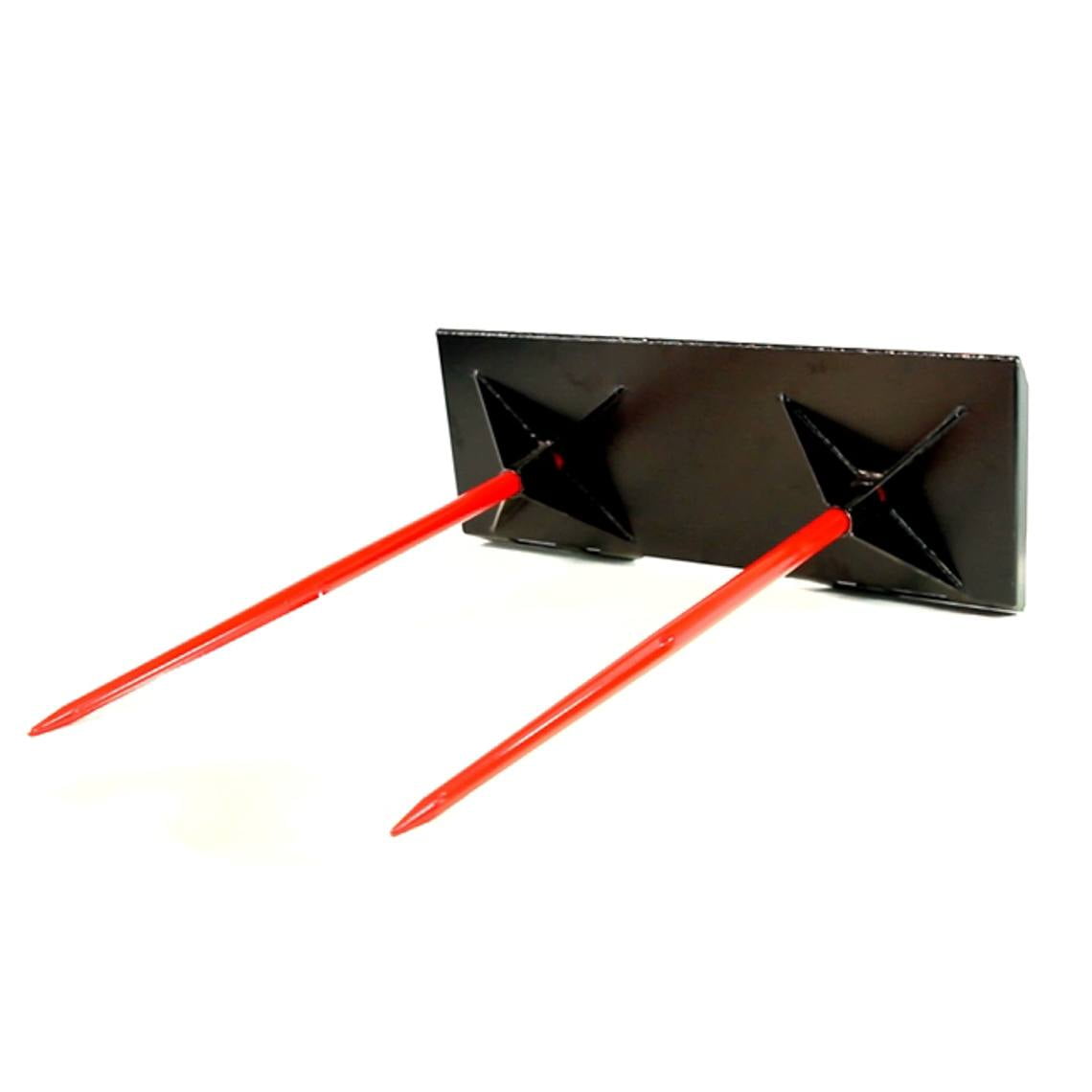 Titan Attachments Dual Prong 43" Hay Bale Spear Attachment, Universal ...