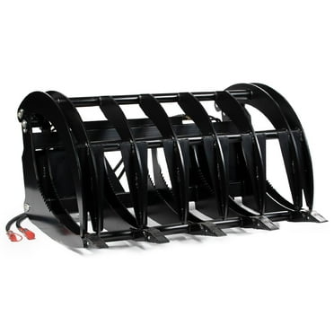 Titan Attachments Hydraulic Skid Steer Pallet Fork Grapple Attachment ...