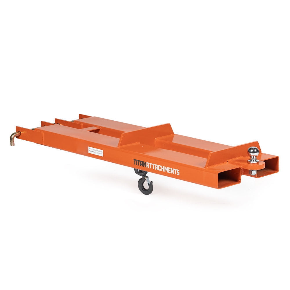 Titan Attachments Towing Jib, 4,400 LB Lifting Hook, 2" Hitch Ball ...