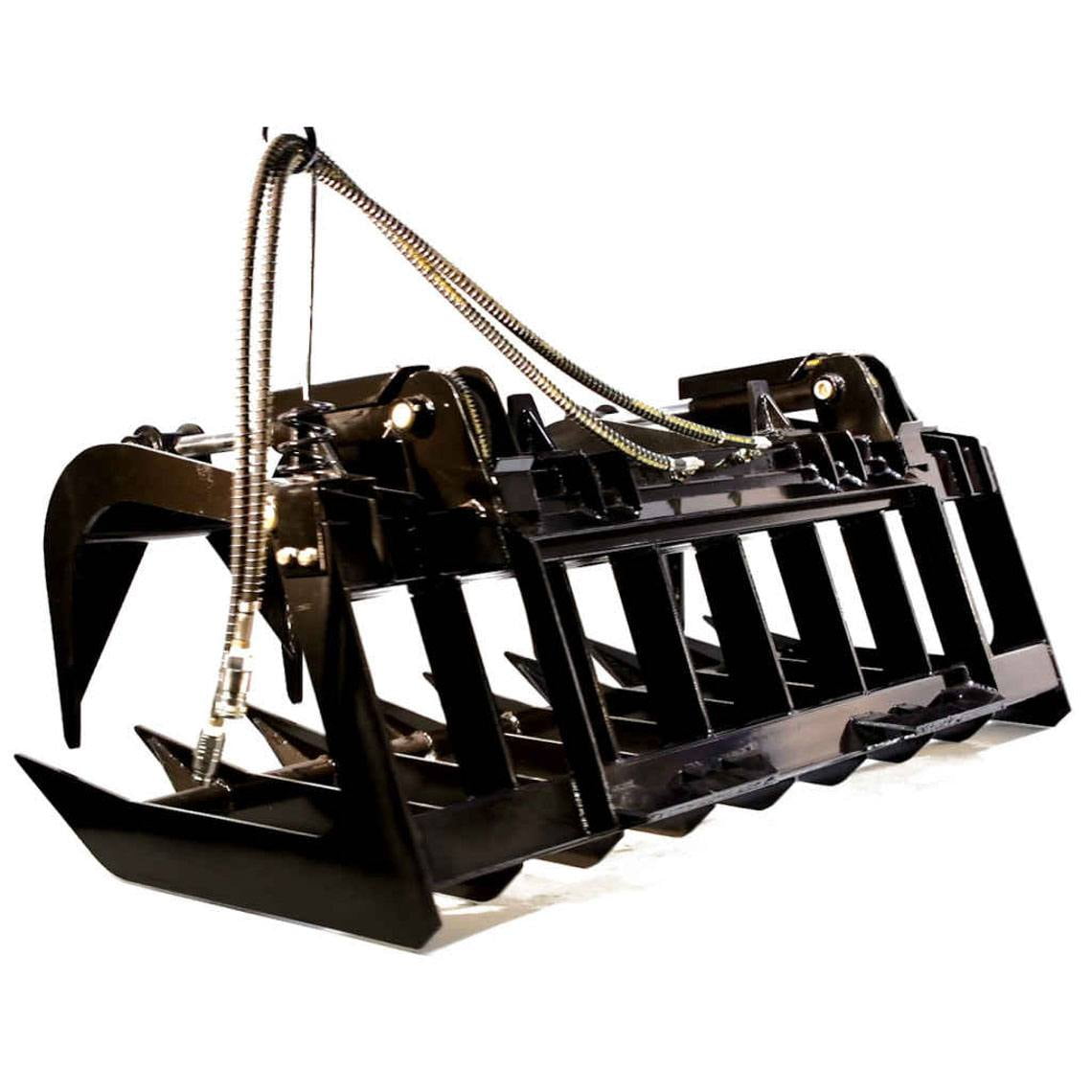 Titan Attachments HD 60in Skid Steer Root Grapple Bucket Attachment, 1 ...