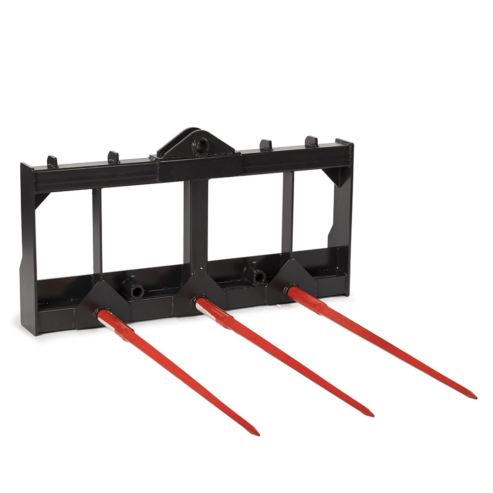 Titan Attachments HD Skid Steer Hay Frame Attachment, Three 39" Hay ...