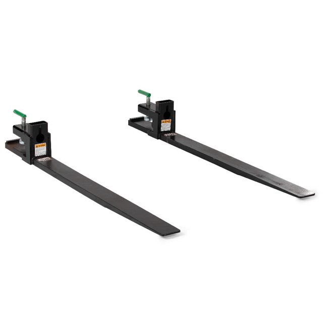 Titan Attachments Heavy-Duty 60" Clamp-on Pallet Forks, 47" x 4" Fork ...