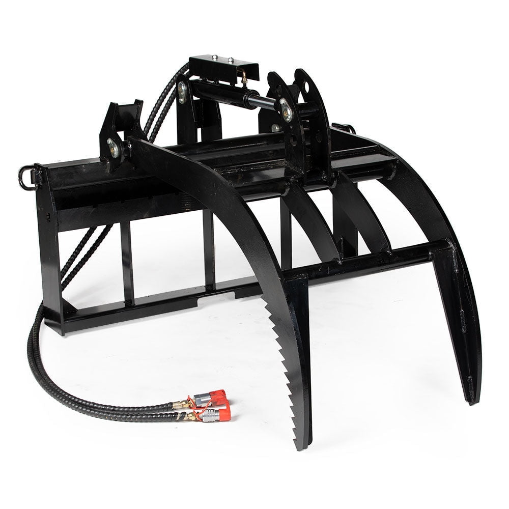 Titan Attachments Hydraulic Skid Steer Pallet Fork Grapple Attachment ...