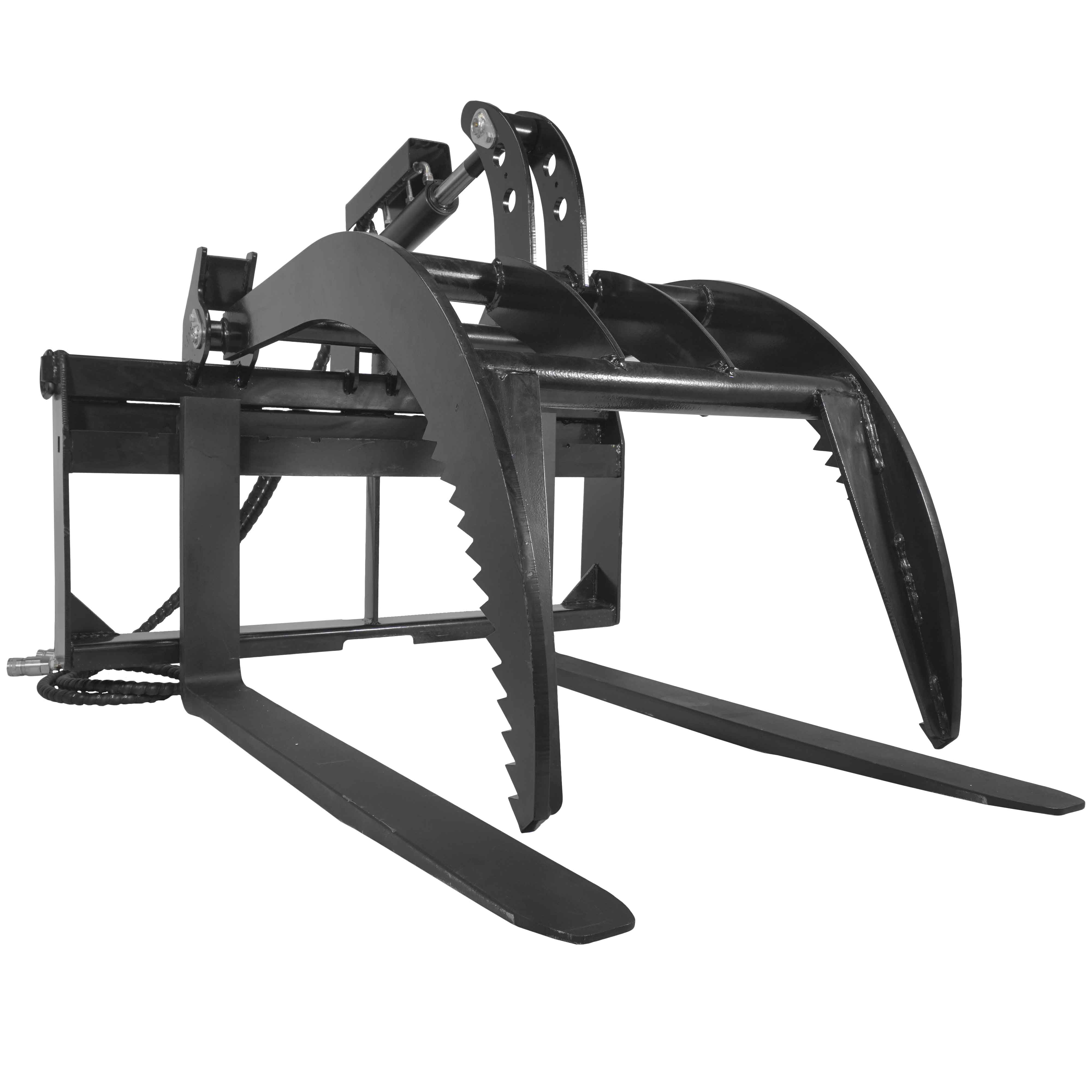 Titan Attachments Hydraulic Skid Steer Pallet Fork Grapple Attachment ...