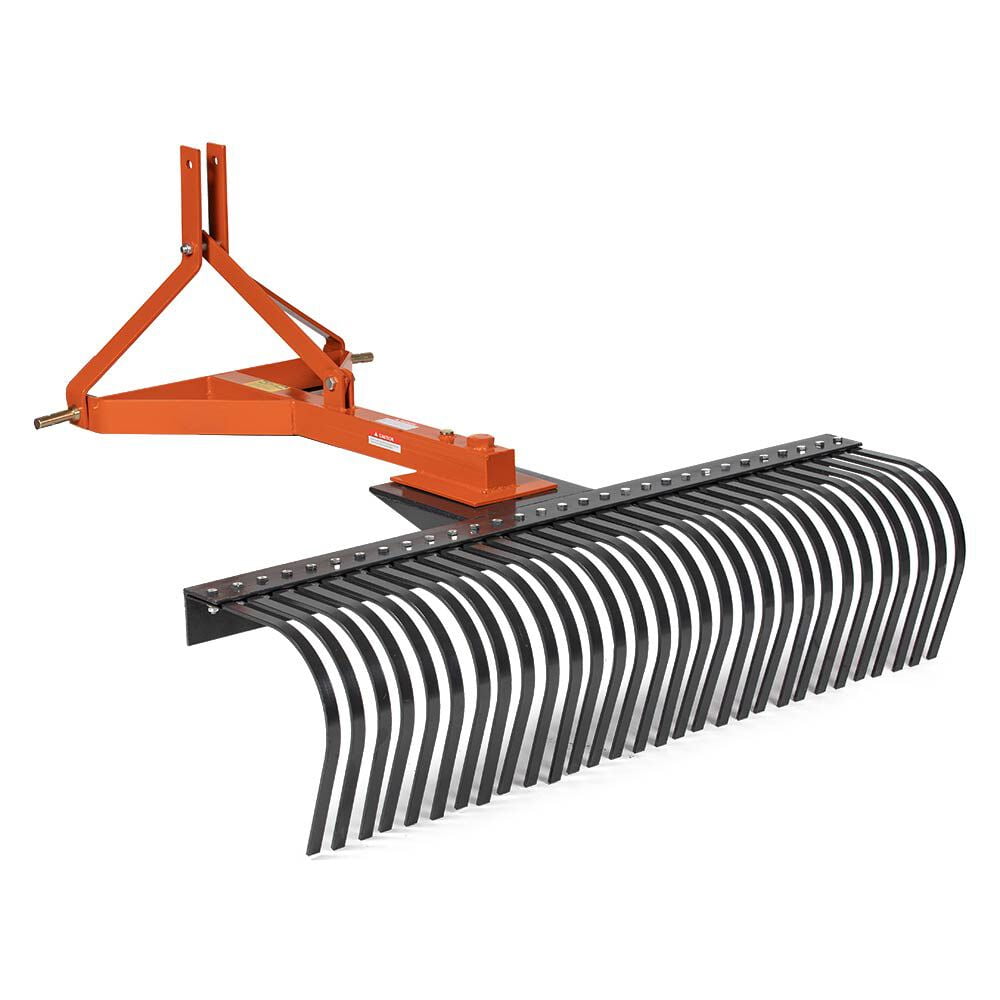 Titan Attachments Landscape Rake Tractor Attachment, 5 FT, Compatible ...