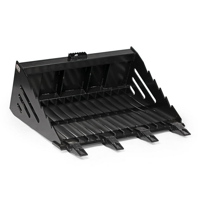 Titan Attachments Mini Skid Steer 3.5FT Skeleton Rock Bucket with Bolt ...