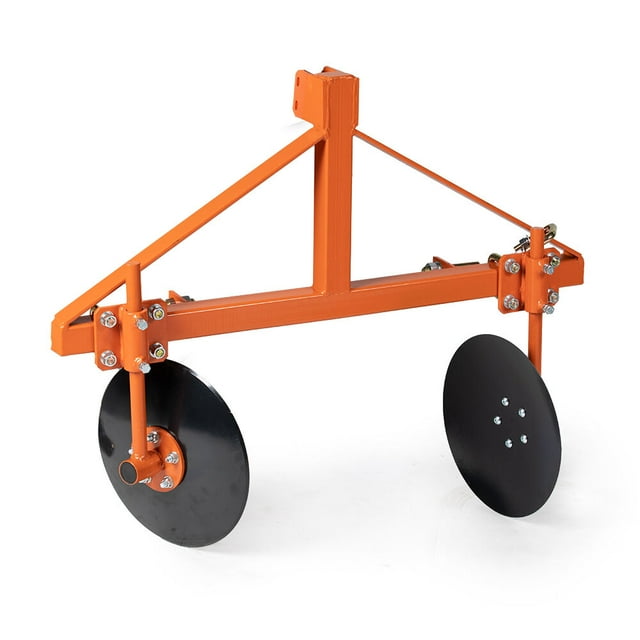 Titan Attachments Orange 48" Adjustable Disc Bedder, Category 1, 3 ...