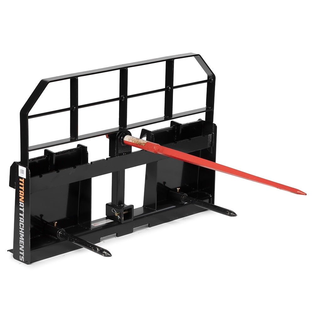 Titan Attachments Pro Series Hay Frame, 43" Hay Bale Spear and ...