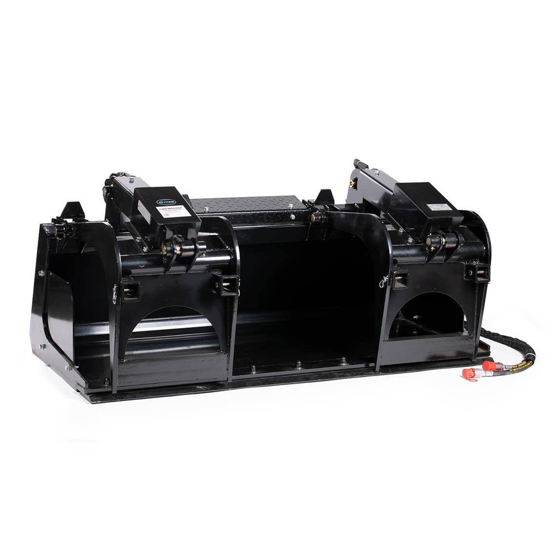 Titan Attachments Skid Steer 72-in Demolition Grapple Bucket Attachment ...