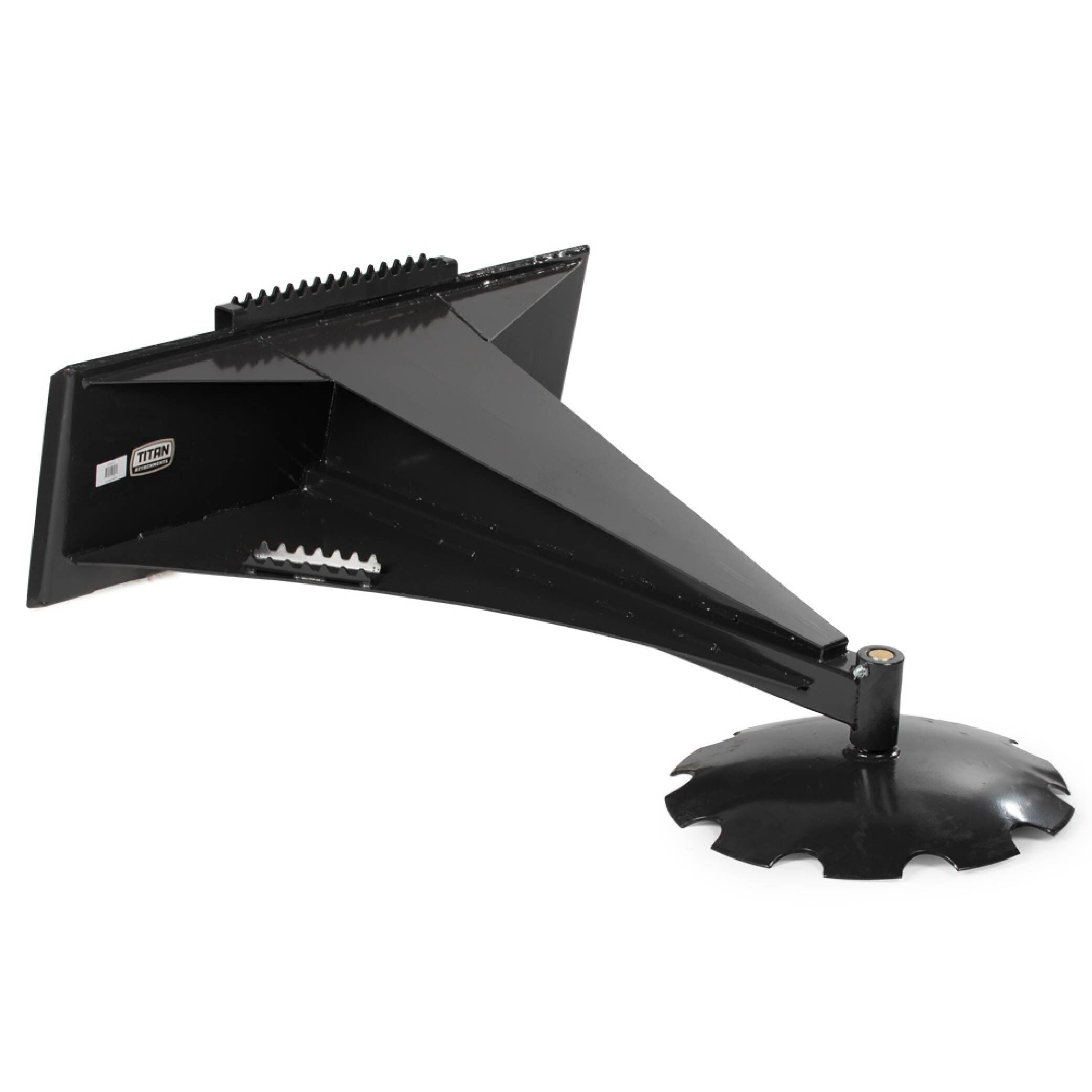 Titan Attachments Skid Steer Ice Scraper with Down Pressure, Pivoting ...