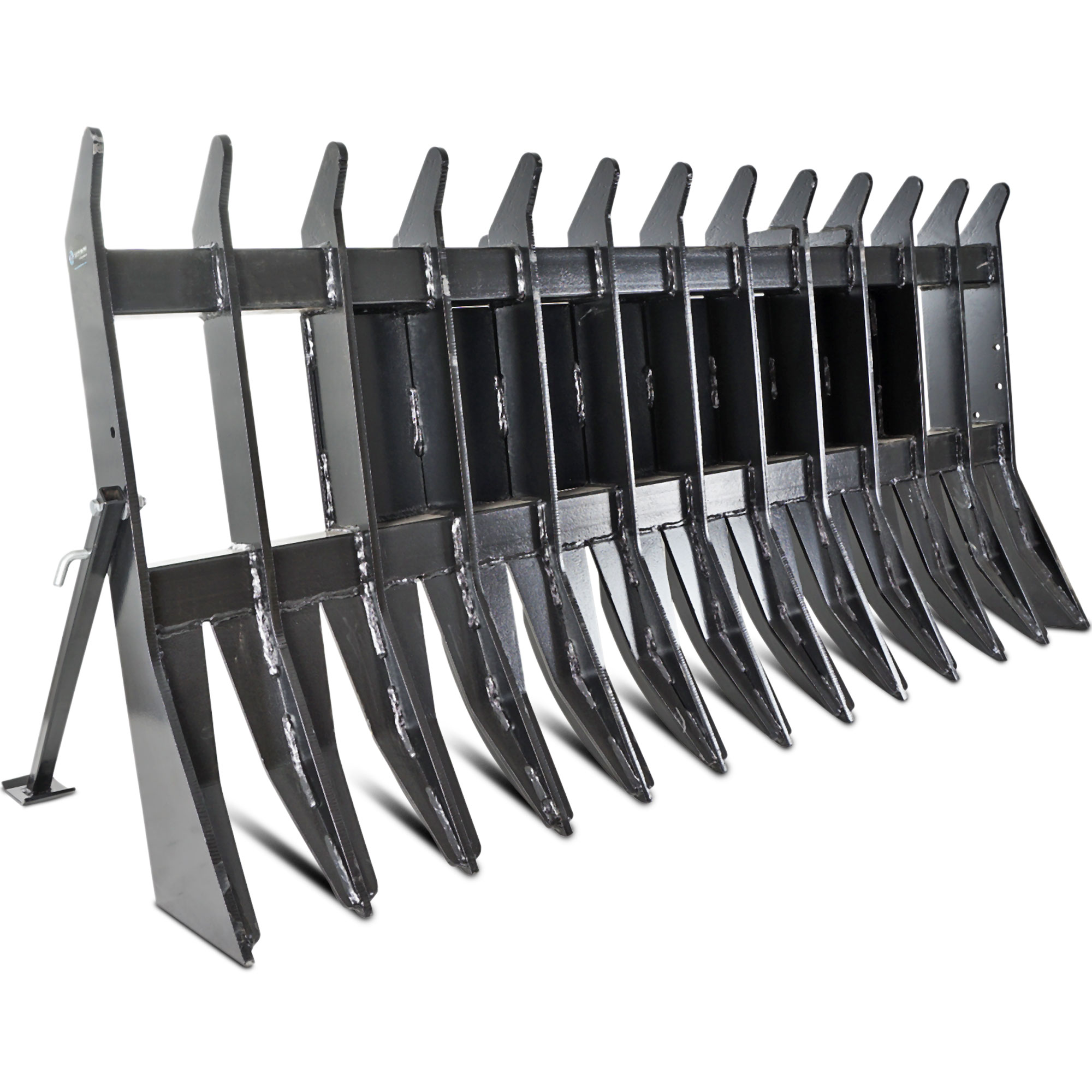 Titan Attachments Skid Steer Root Rake Attachment 66in Wide, Universal Quick Tach Hookup, Root ...