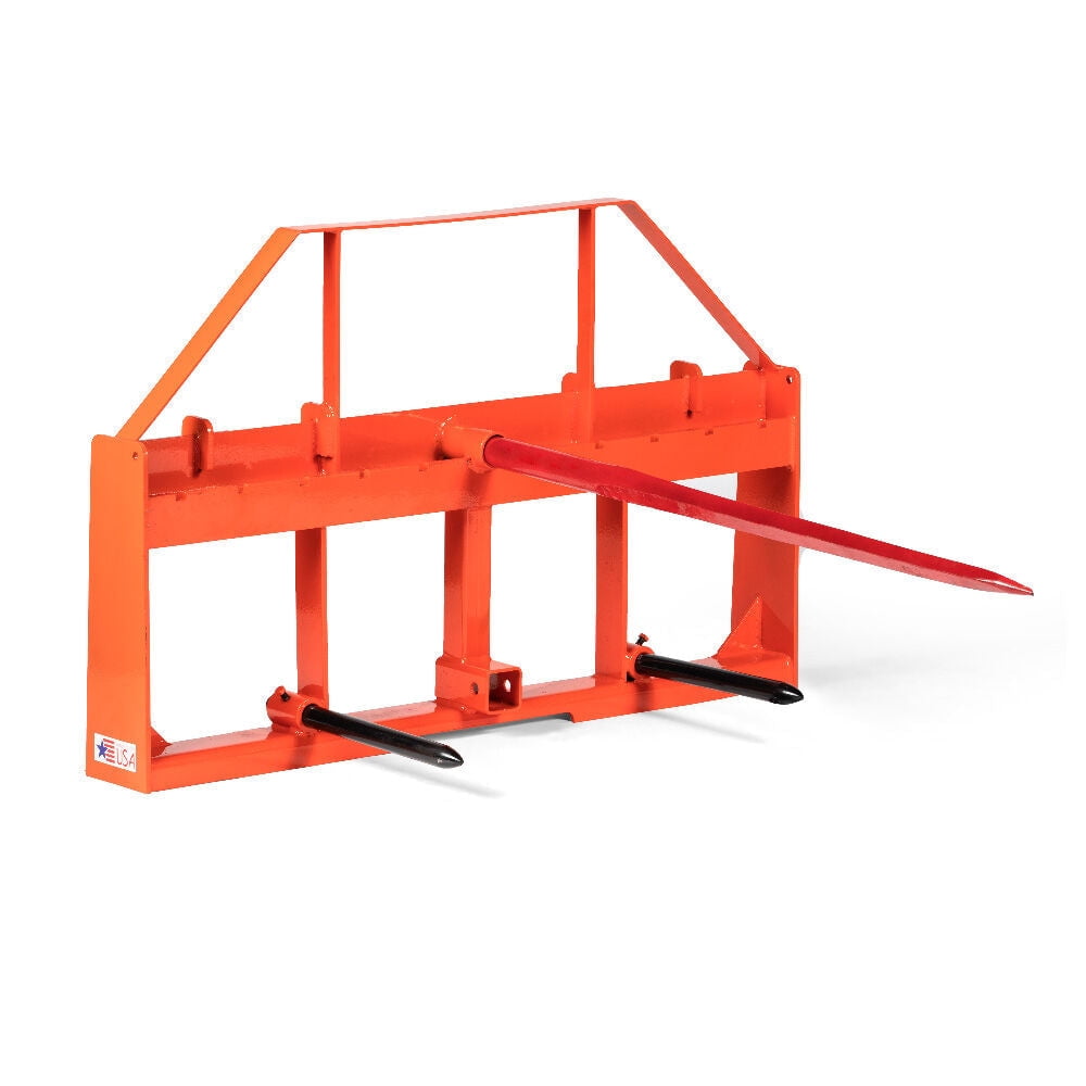 Titan Attachments UA USA Made Orange Hay Frame Attachment, 49" Hay ...