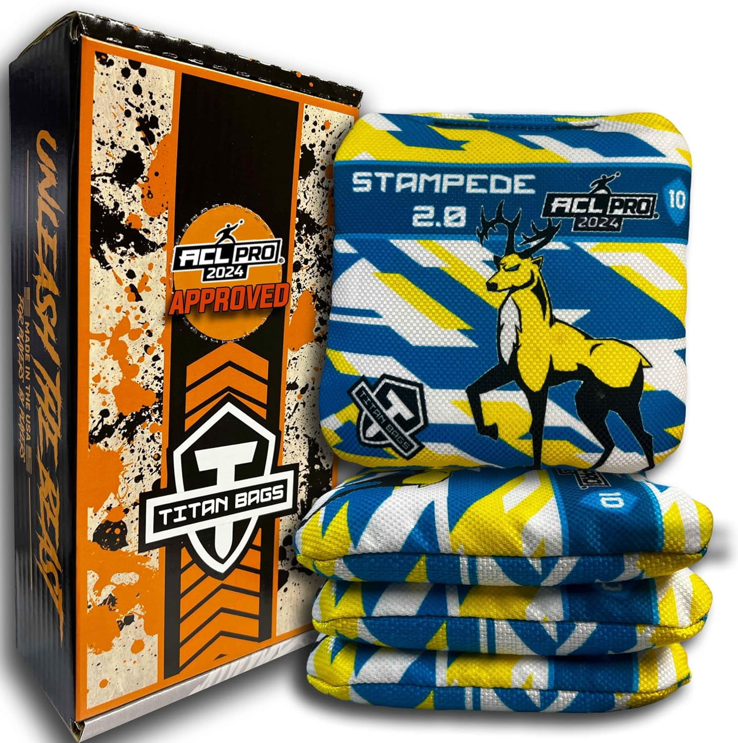 Titan Bags - Stampede 2.0 Fractal Cornhole Bags (Buck Blue) — ACL PRO ...