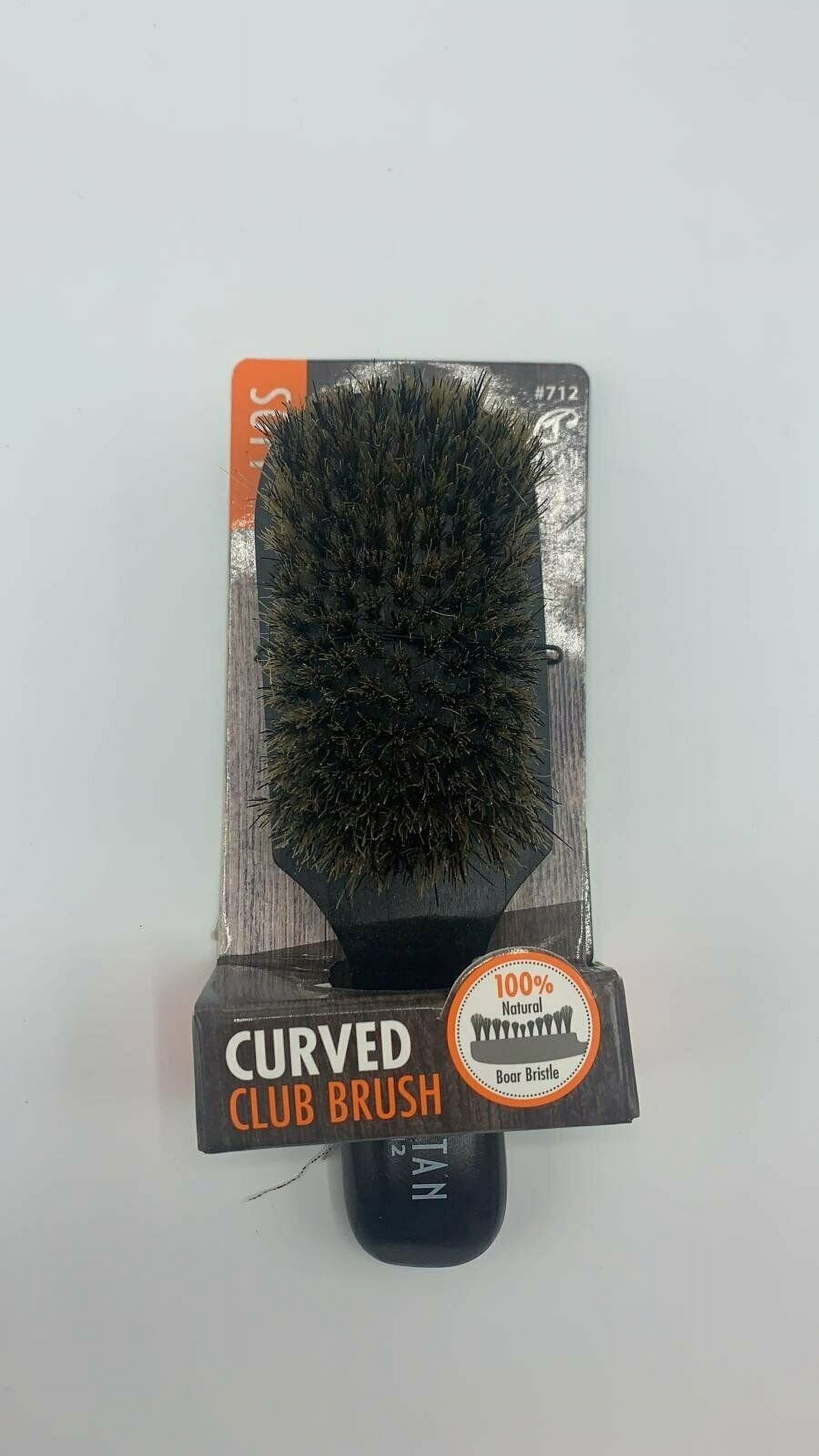 Titan Boar Bristle Soft Curved Club Brush - Walmart.com