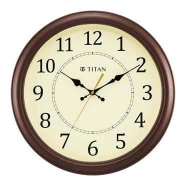 Titan Plastic Classic Wall Clock with Roman Numerals ( 42.0 cm x 42.0 ...