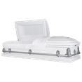 Titan Casket, Andover Series Funeral Casket in White and Gray - Walmart.com
