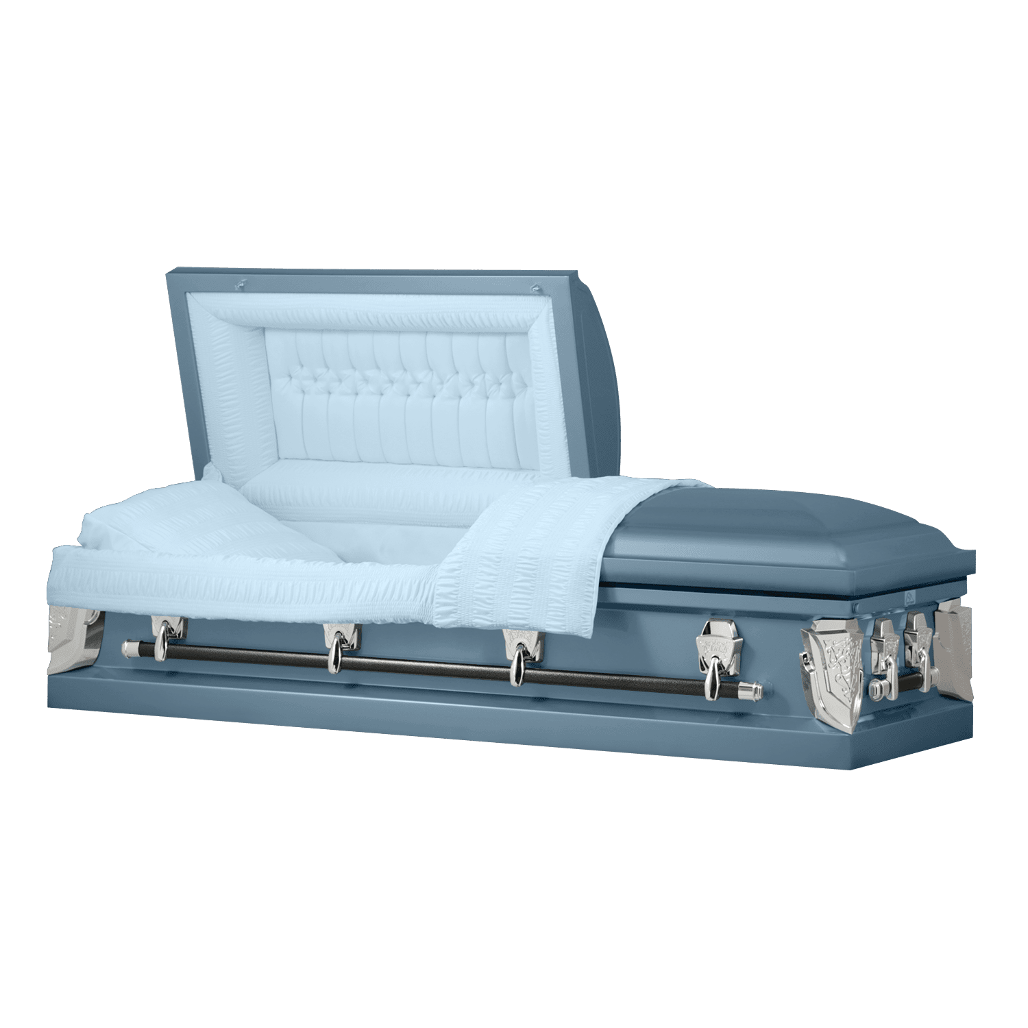 Titan Casket, Cambridge Series 18 Gauge Steel Casket in Light Blue with ...