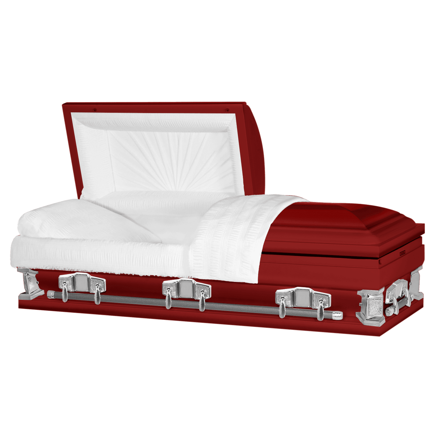 Titan Casket, Jupiter XL Series Steel Casket (28" Oversize) in Red With ...