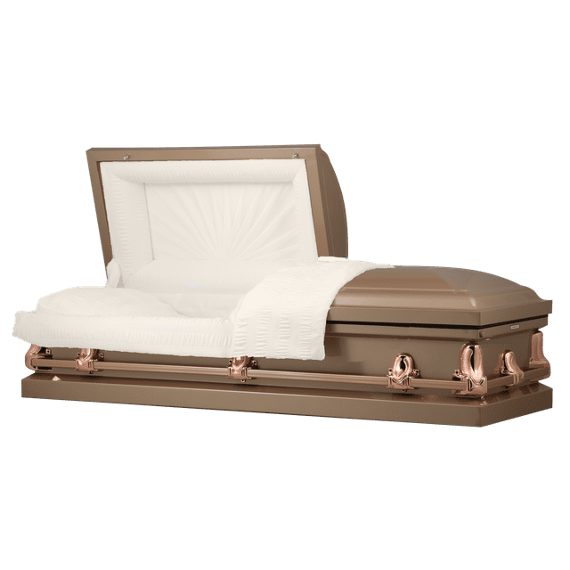 Titan Casket, Orion Series Steel Casket in Copper with Rosetan Interior ...