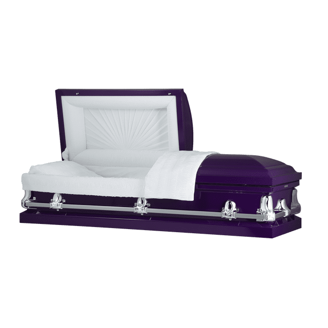 Titan Casket - Orion Series Elegant Steel Casket in Purple, Crafted ...
