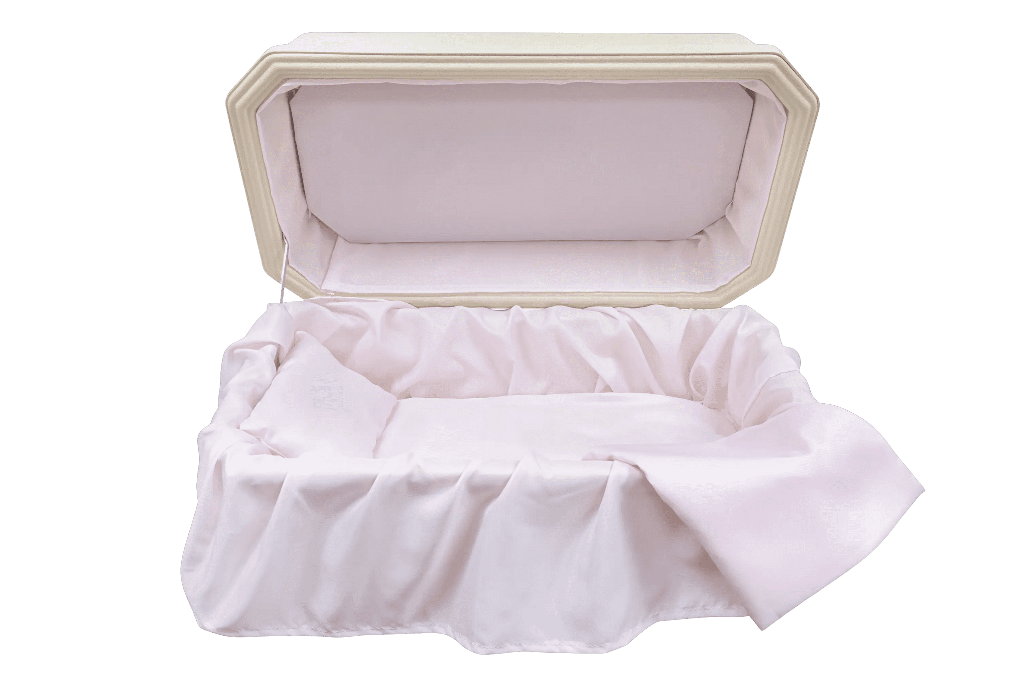 Titan Casket Platinum Pet Burial Casket (Extra Large) Almond With Pink ...
